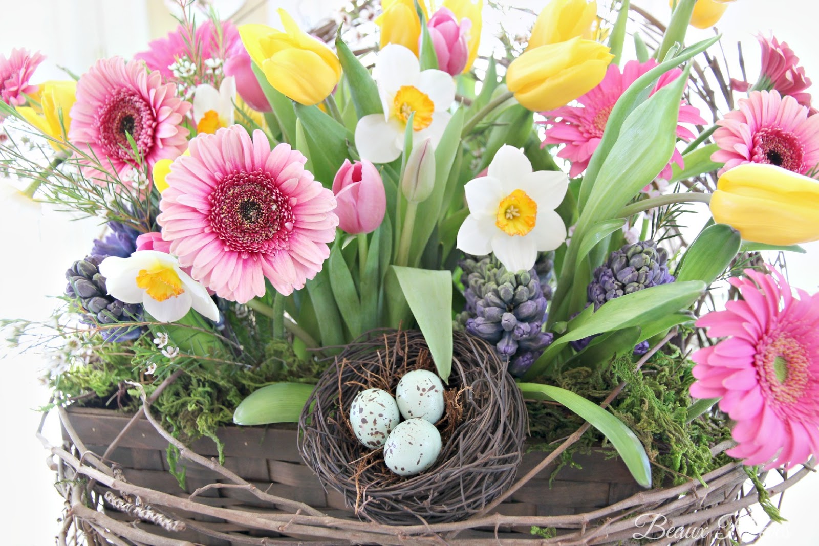 Beaux R'eves: Making A Rustic Spring Basket