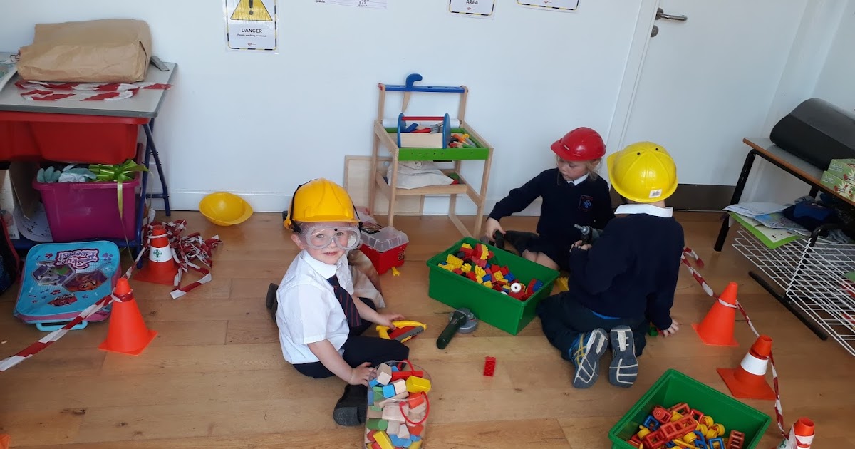 Ms. Keane's Classroom: Junior Infant Builders at Work!