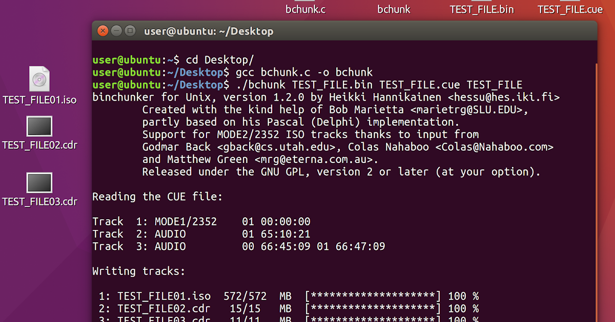 bchunk v1.2.1 - BinChunker for Windows - extramaster
