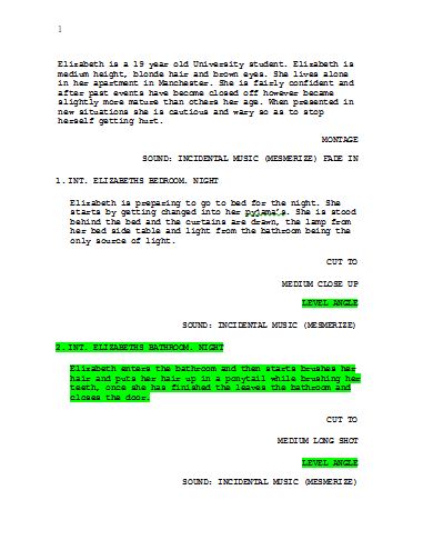 Unit 11 Script Writing for Media Products