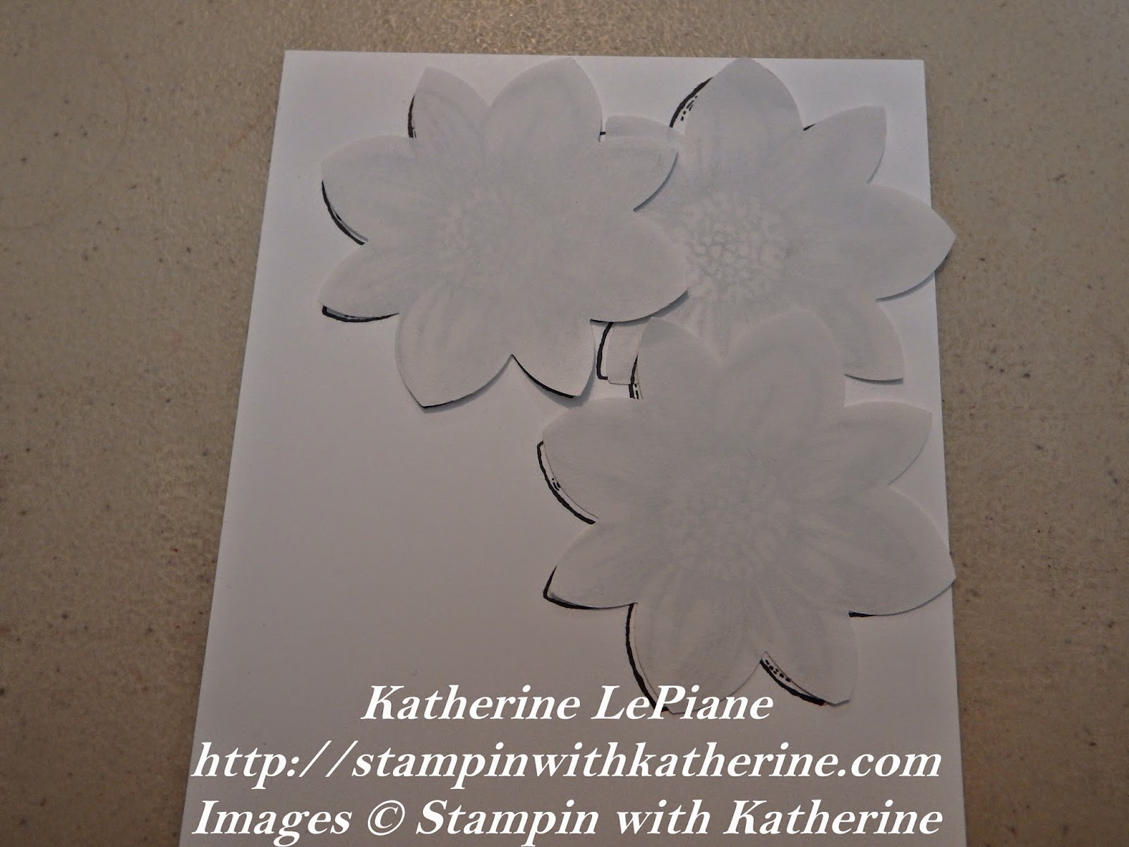 Stampin with Katherine: Flower Bouquet Tutorial