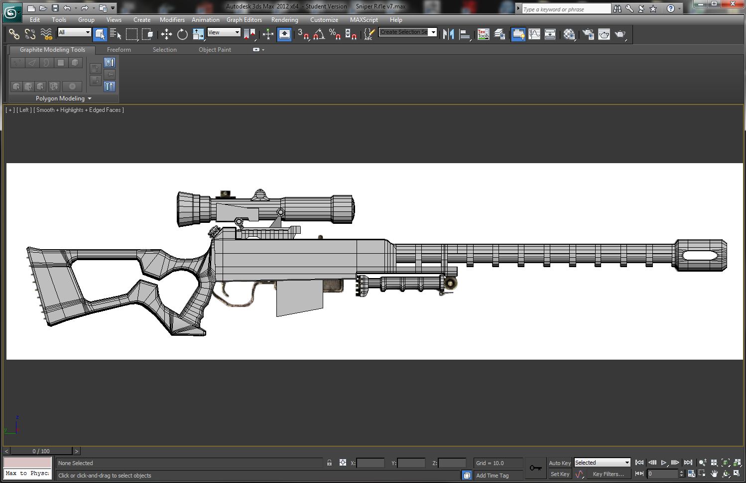 ZORN: Game Asset Development: Sniper Rifle