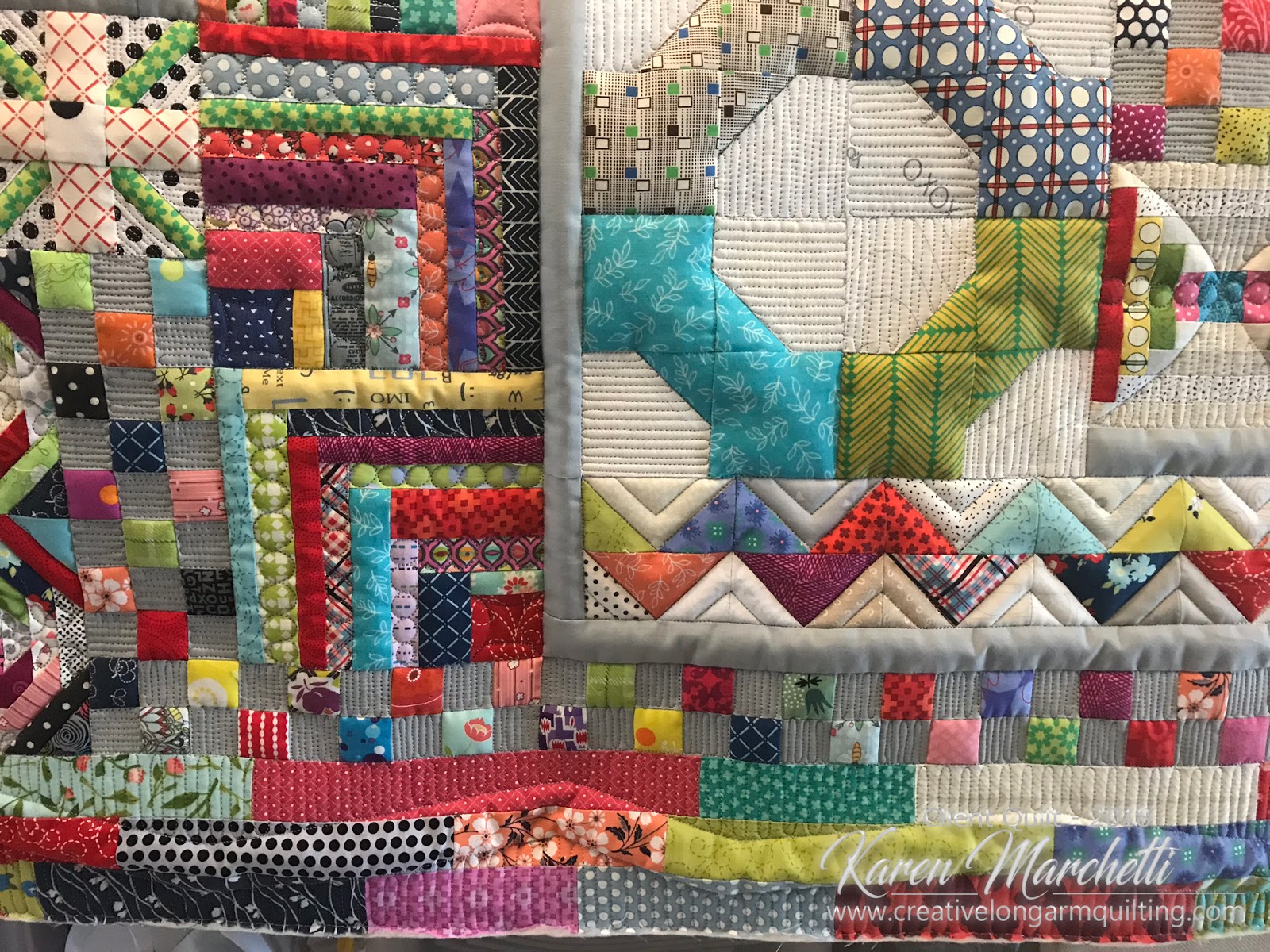 Creative Longarm Quilting by Karen Marchetti: Rosamond's Long Time Gone Quilt