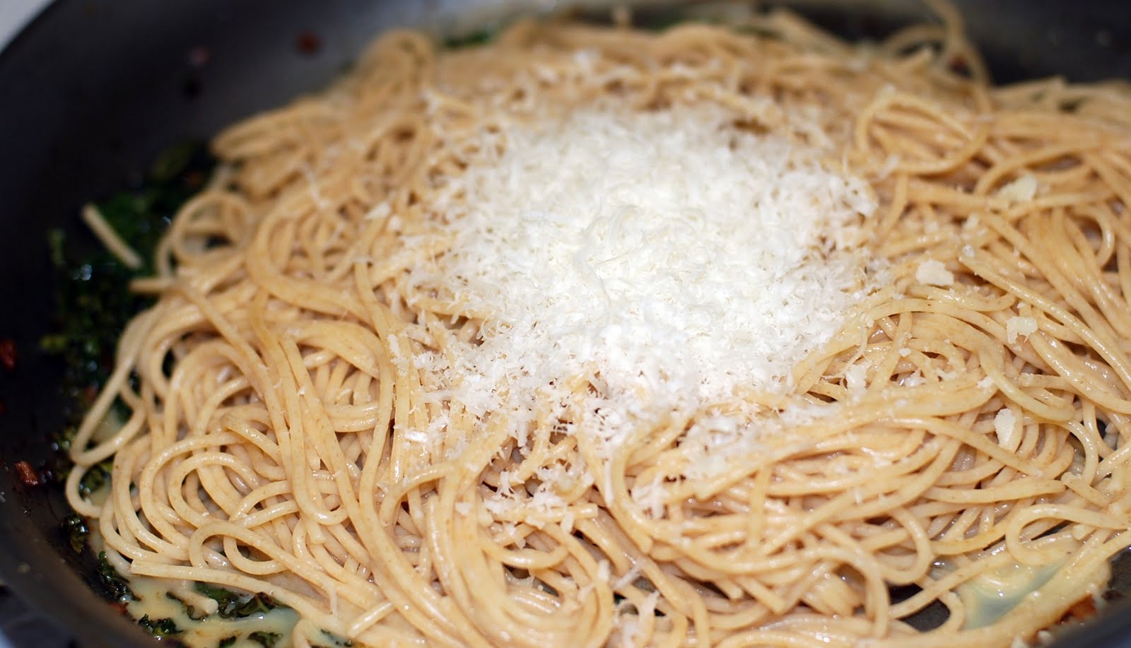 The Enchanted Cook: "Kale Caesar!" Spaghetti (inspired by Rachael Ray)