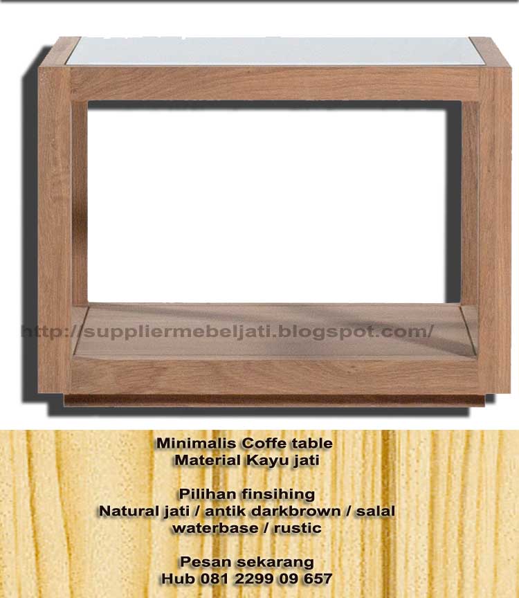 jual mebel jati perabot indoor furniture minimalis coffe table