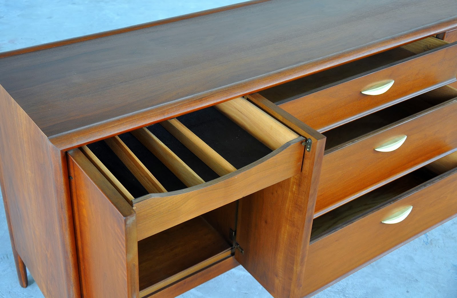 SELECT MODERN: Barney Flagg Credenza Bar with Hutch