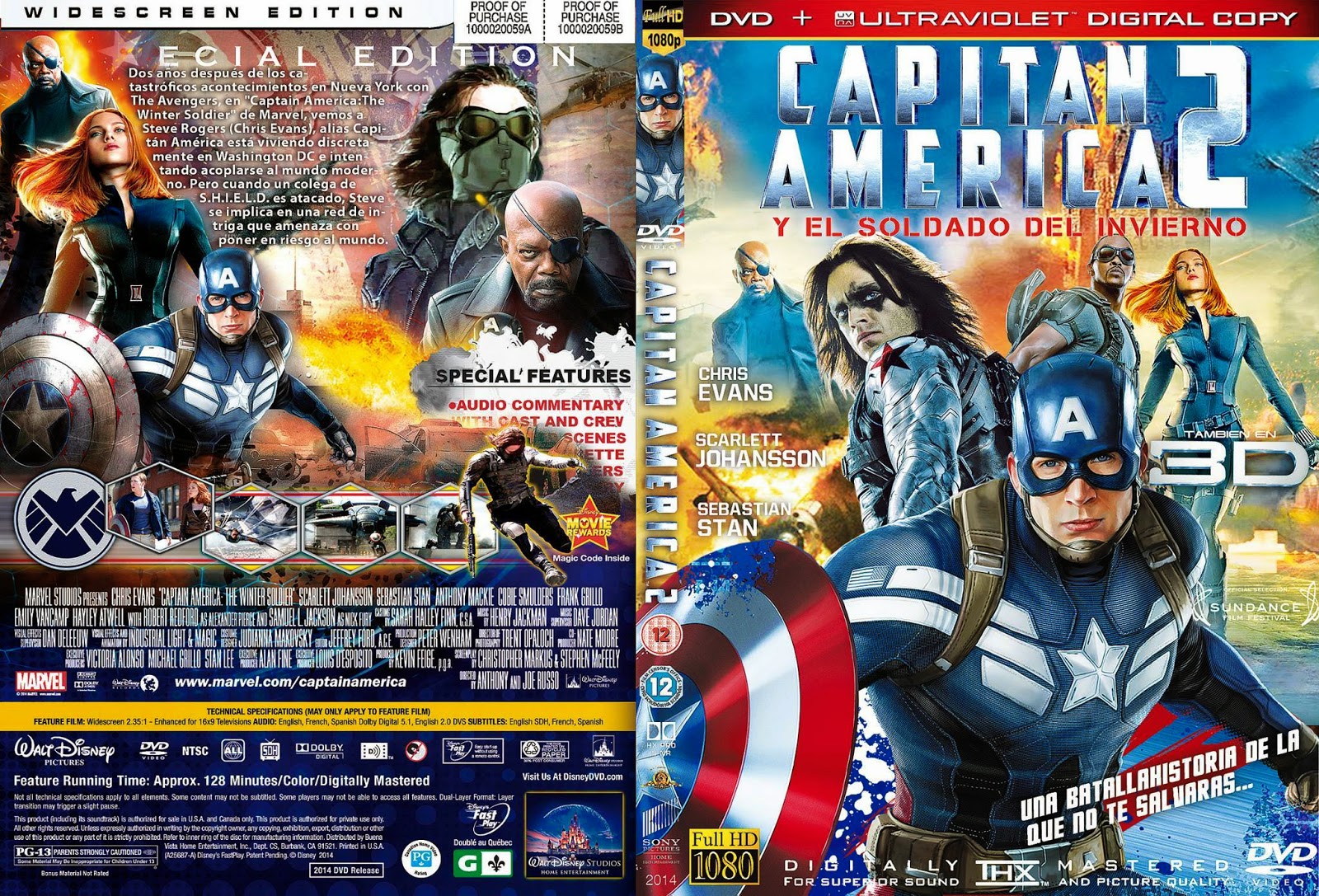 ESTRENOS EN BLU RAY: CAPITAN AMERICA 2