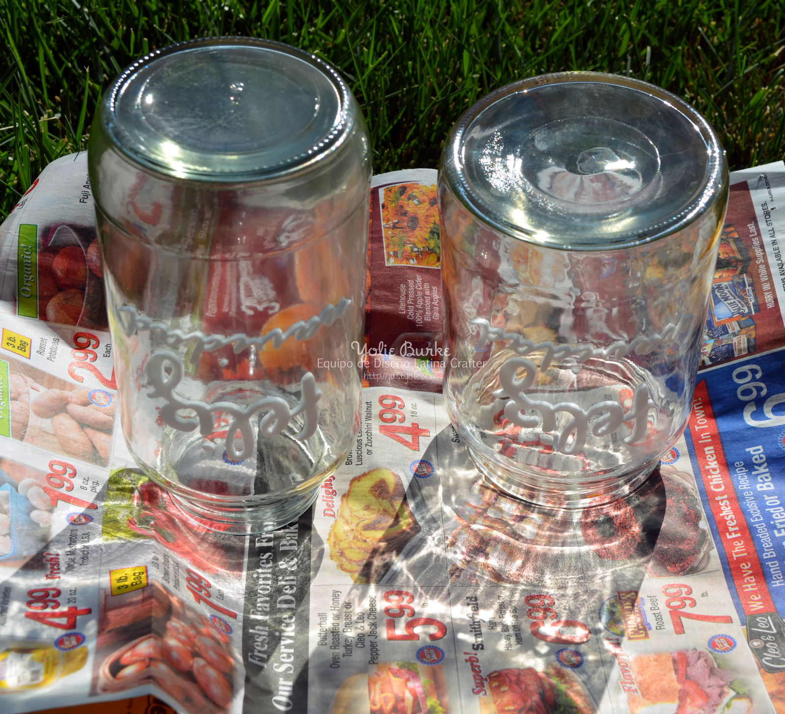 JustYolie: Upcycle Jars {Gold Christmas}