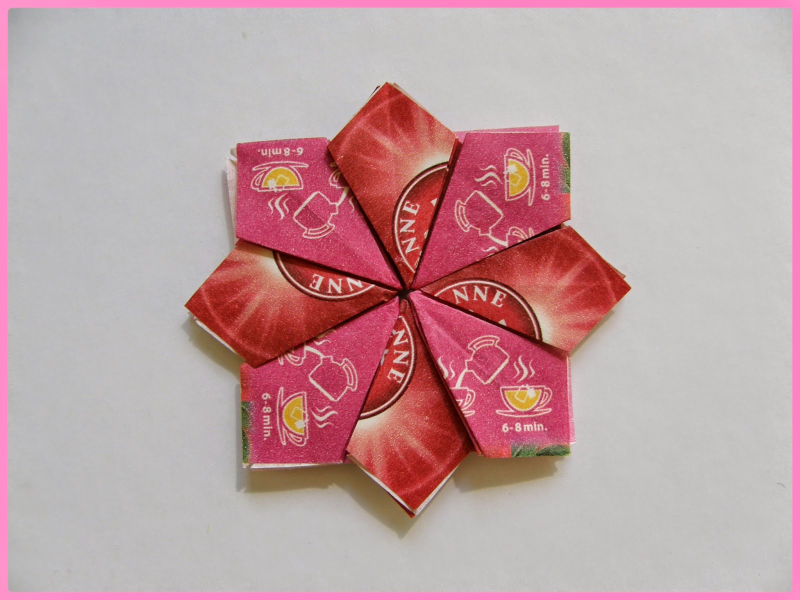 u lorein: origami ze sáčků od čaje - návod / origami of tea bags