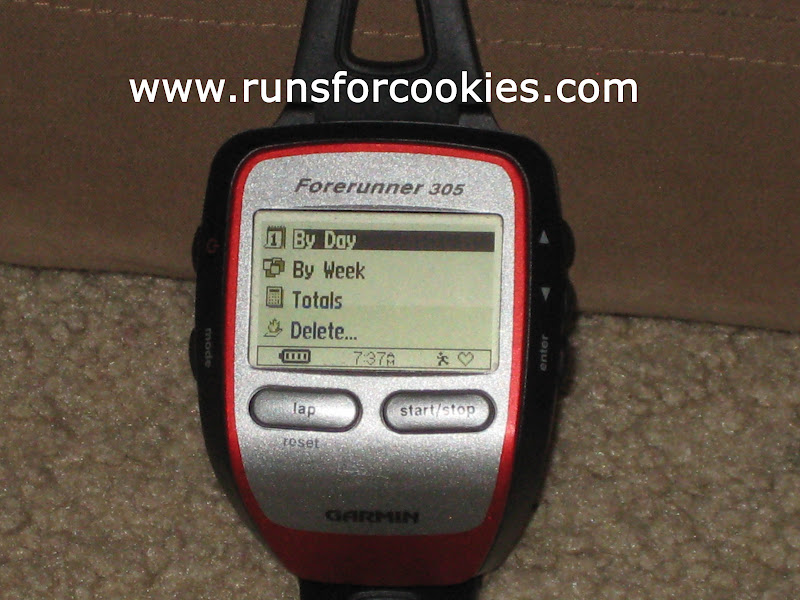 Runs for Cookies: TUTORIAL: How to use your Garmin Forerunner 205/305