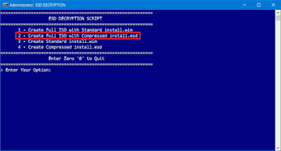 Konversi File ESD Windows 10 Dengan Decrypt Multi Release - Sekedartrick