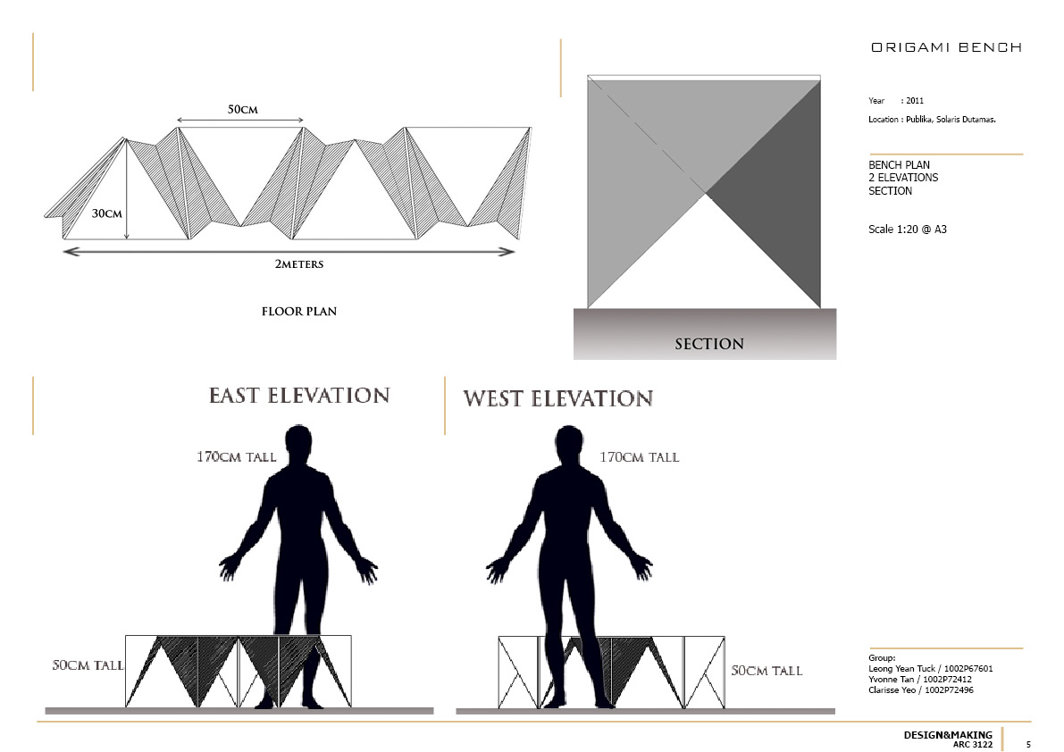 ORIGAMI BENCH | The Art of Design & Making