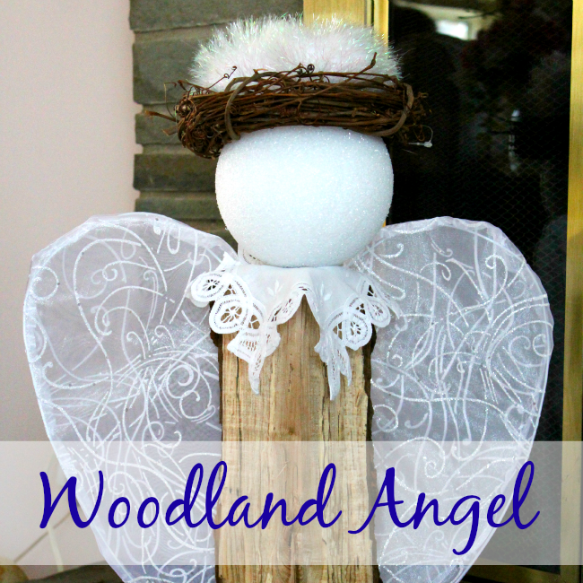 How to Make a Wood Log Angel - Crafts a la mode