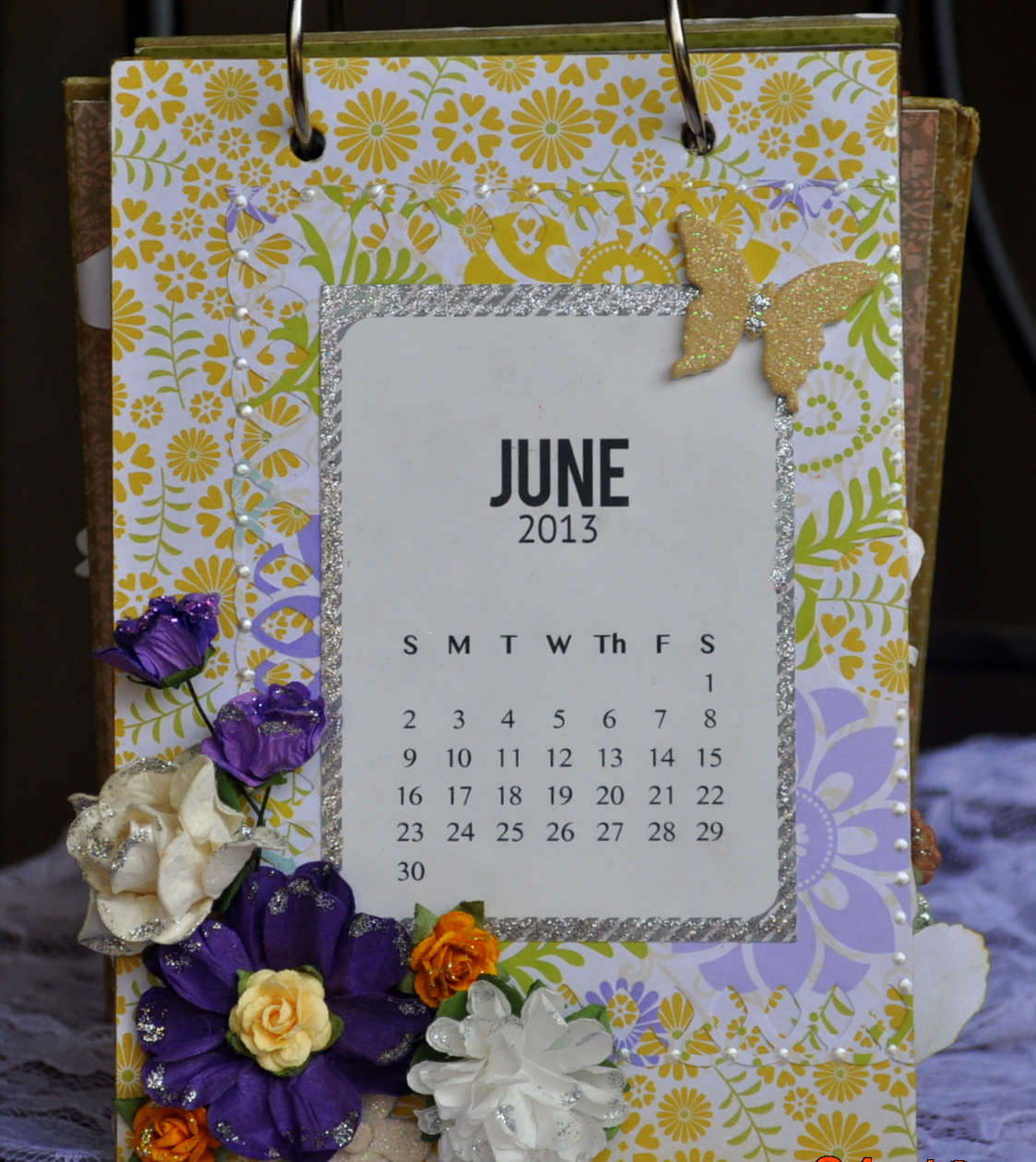 Dazzled By Life: Handmade Desk Calendar