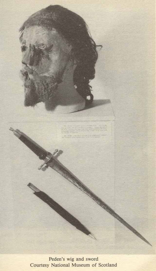 Terrifying Mask and Wig of Alexander Peden, Which Is Made of Leather ...