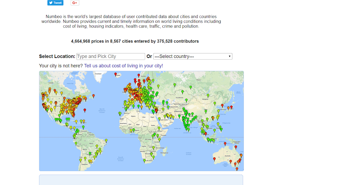 LI Xu's World: Data: NUMBEO