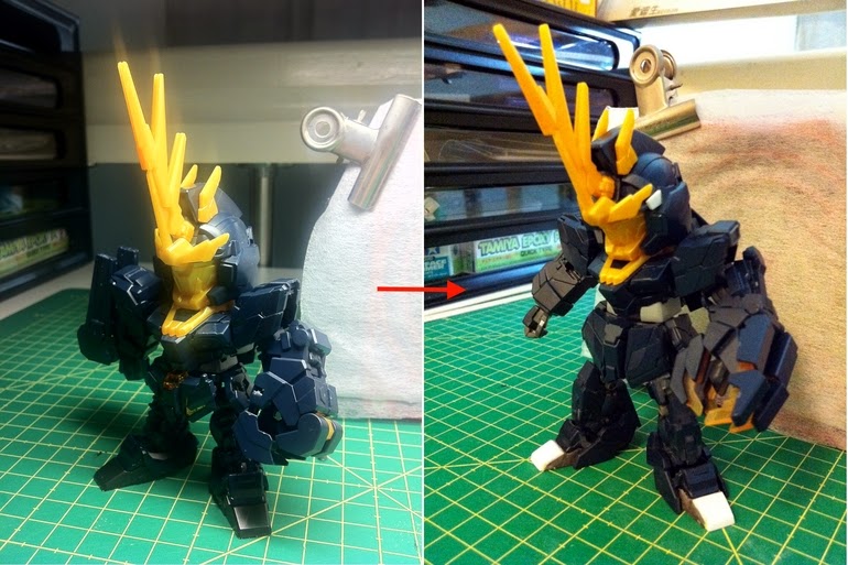 GUNDAM GUY: SD Banshee Norn 'Rework' - Custom Build