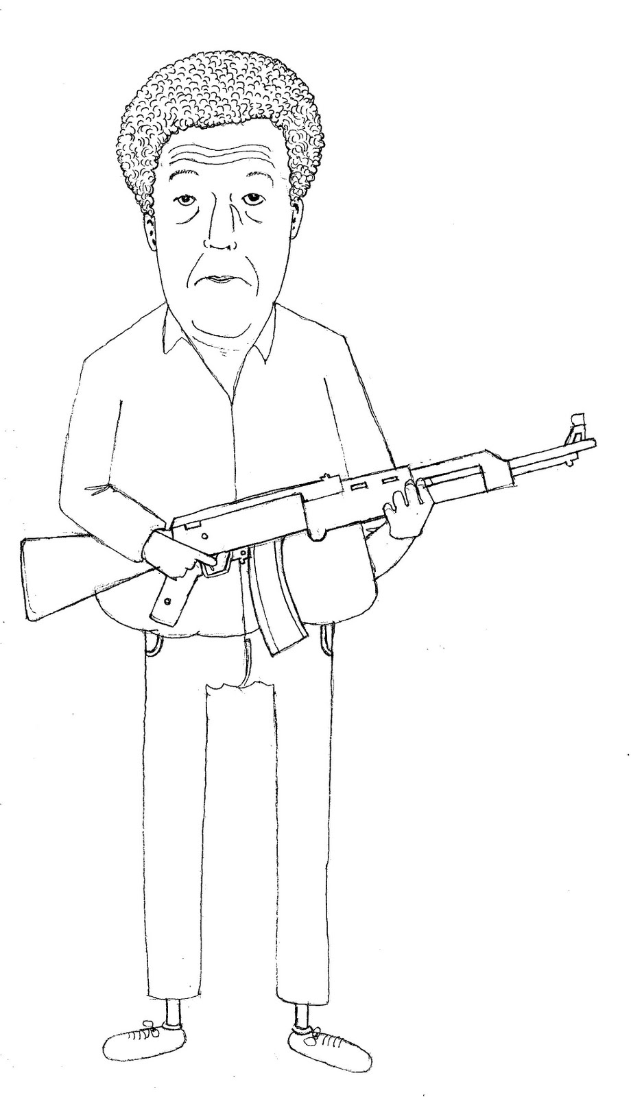 Crab's Eleven Blog.: Drawing Of Jeremy Clarkson.