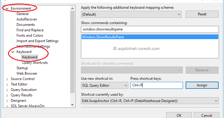 SSMS 2014 Ctrl+R Shortcut to Show or Hide Query Results Pane - ASP.NET,C#.NET,VB.NET,JQuery ...