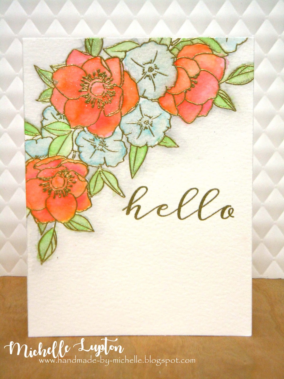 Handmade by Michelle: Fusion: Hello cards