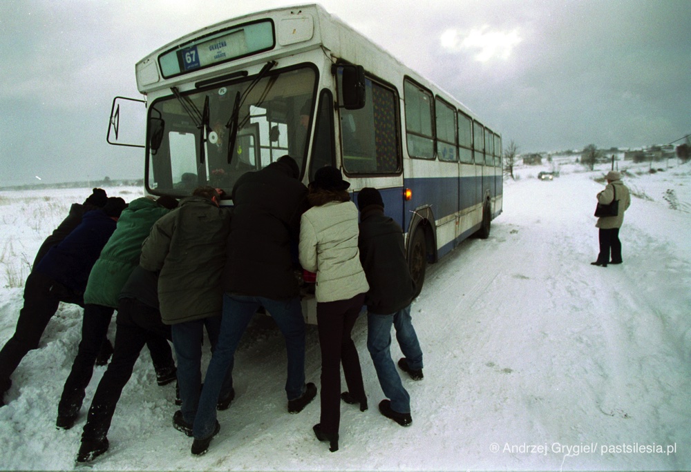 pastsilesia: Zima, okolice Psar (02.01.2001 r.)