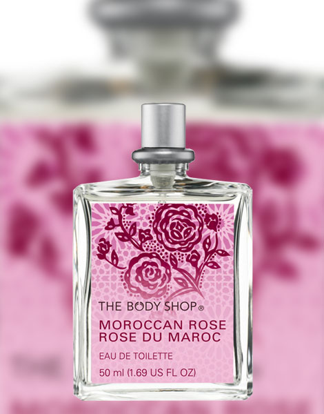 On Her Vanity Table: The Body Shop Morrocan Rose fragrance