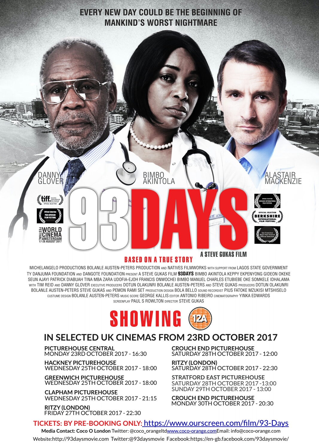DJAMEDIA UK: 93 DAYS Movie (12A) in Selected UK Cinemas from 23 October ...