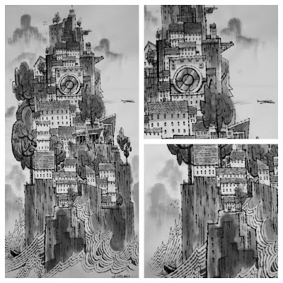 I Heart Pencils: "Tall Island" drawing on eBay