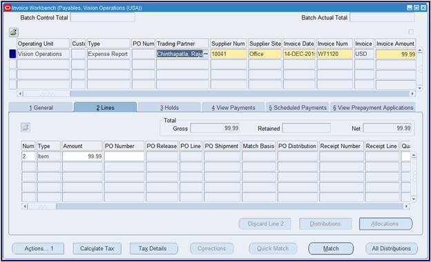 Oracle Applications: Creating a Supplier with Employee through Expense ...
