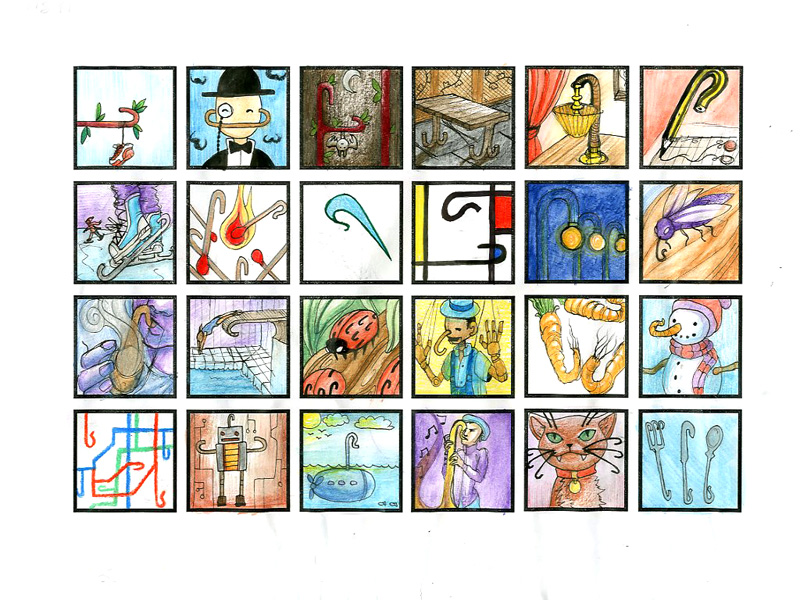 Graphic Design and Illustration: '100 Ideas' - Year 1 Project