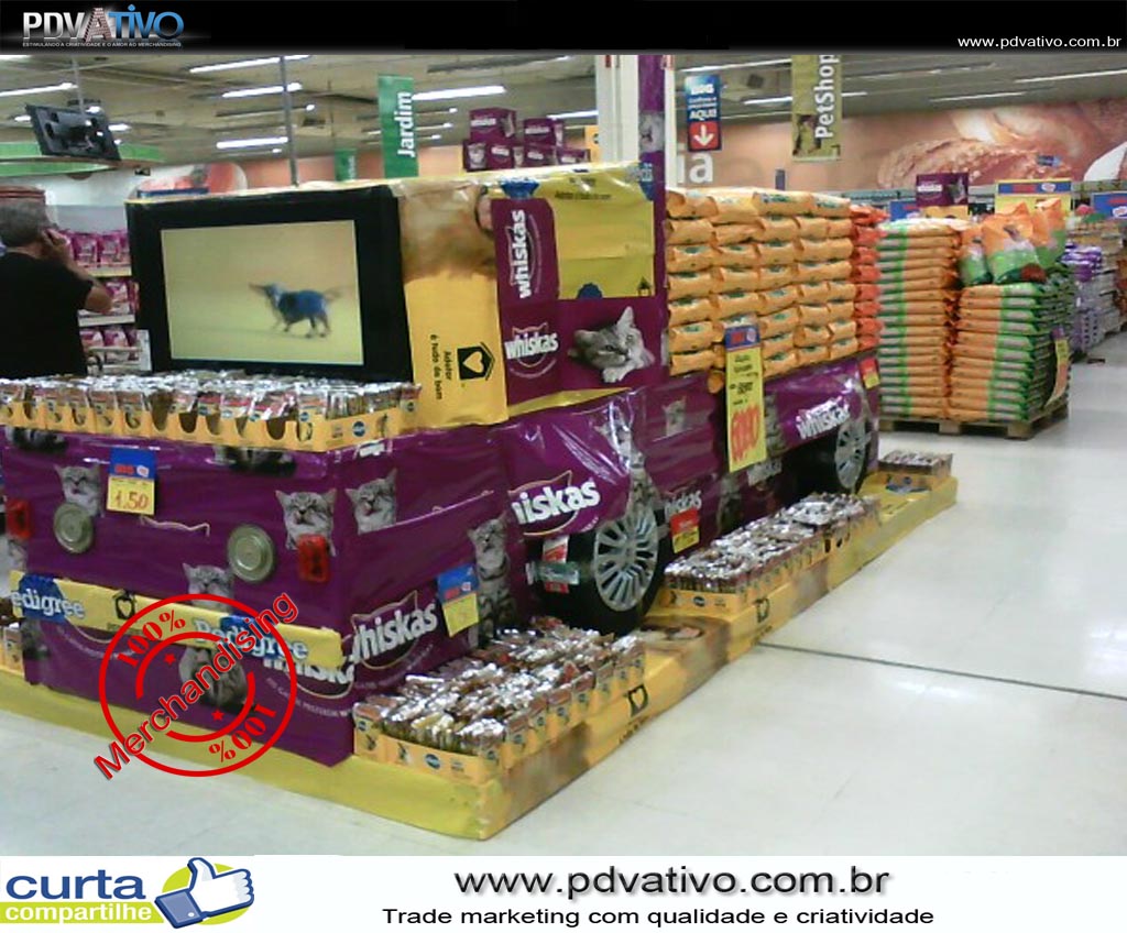 Trabalho de merchandising "Caminhão Pedigree" ~ PDV Ativo