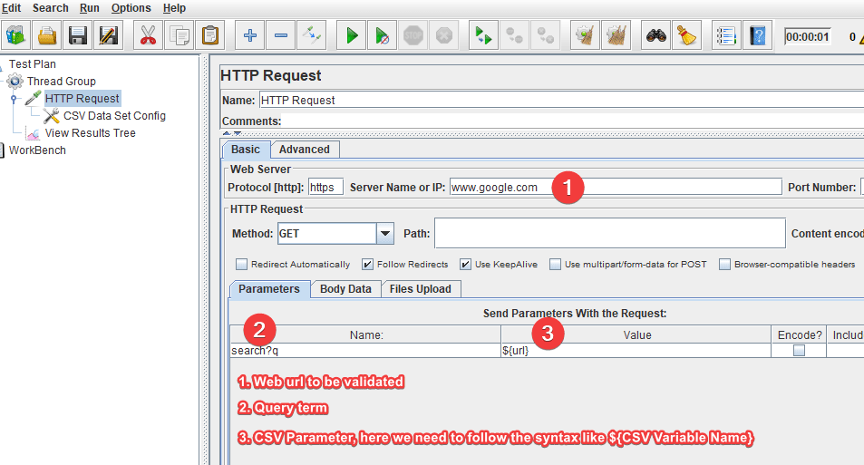 How To Do Parameterization In Jmeter Using Csv