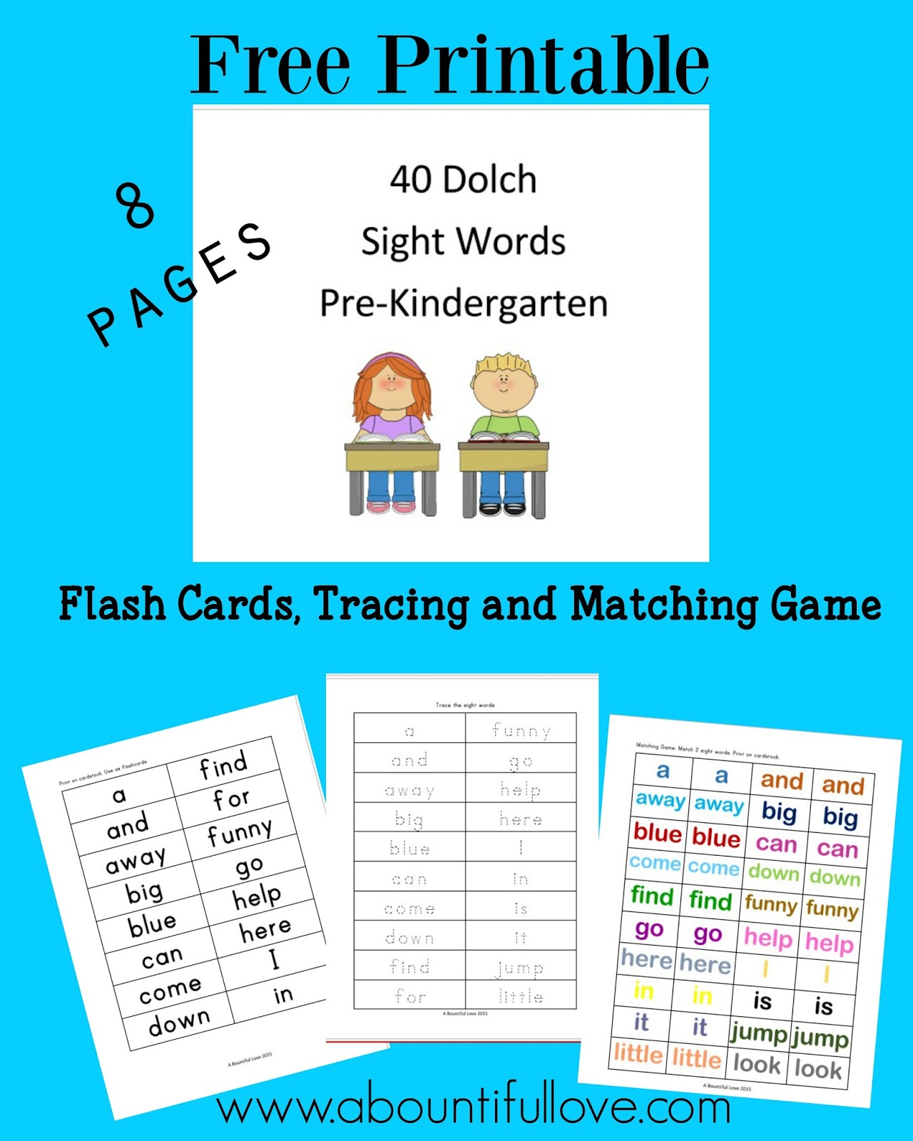A Bountiful Love 40 Dolch Sight Words For Pre Kindergarten a-bountiful-love-40-dolch-sight-words-for-pre-kindergarten