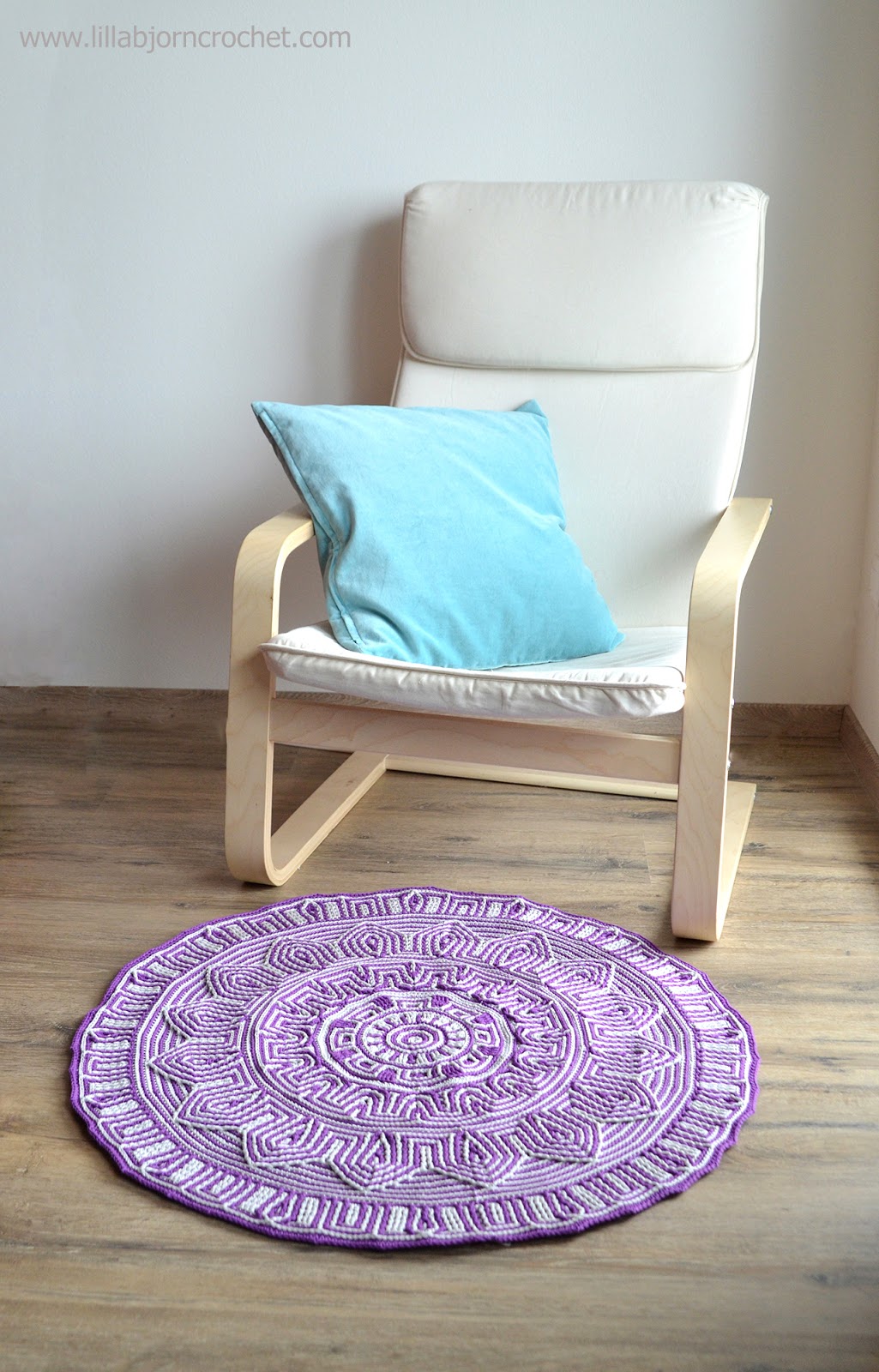 Labyrinth Mandala Rug: new overlay crochet design | LillaBjörn's ...