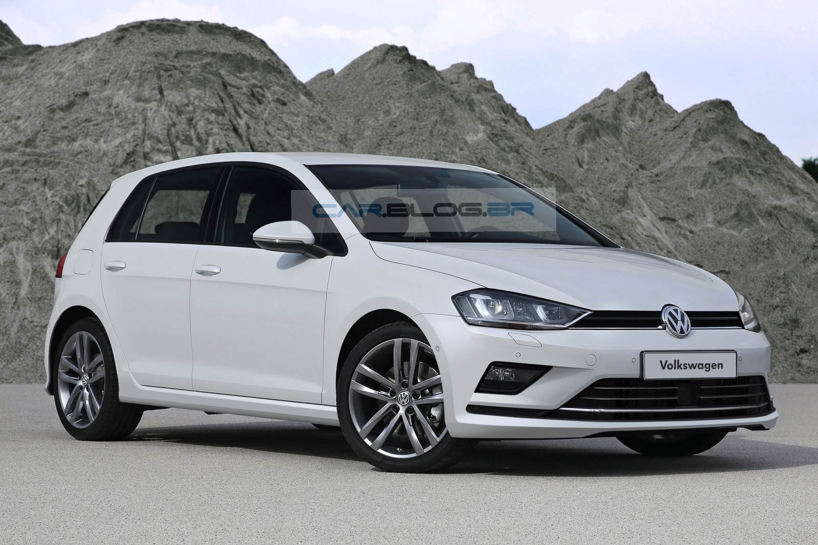 Novo VW Golf 2016 Mk7,5: imagens antecipam facelift