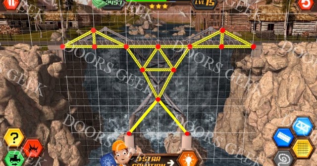Bridge Construction Simulator [Easy] Level 15 ~ Doors Geek