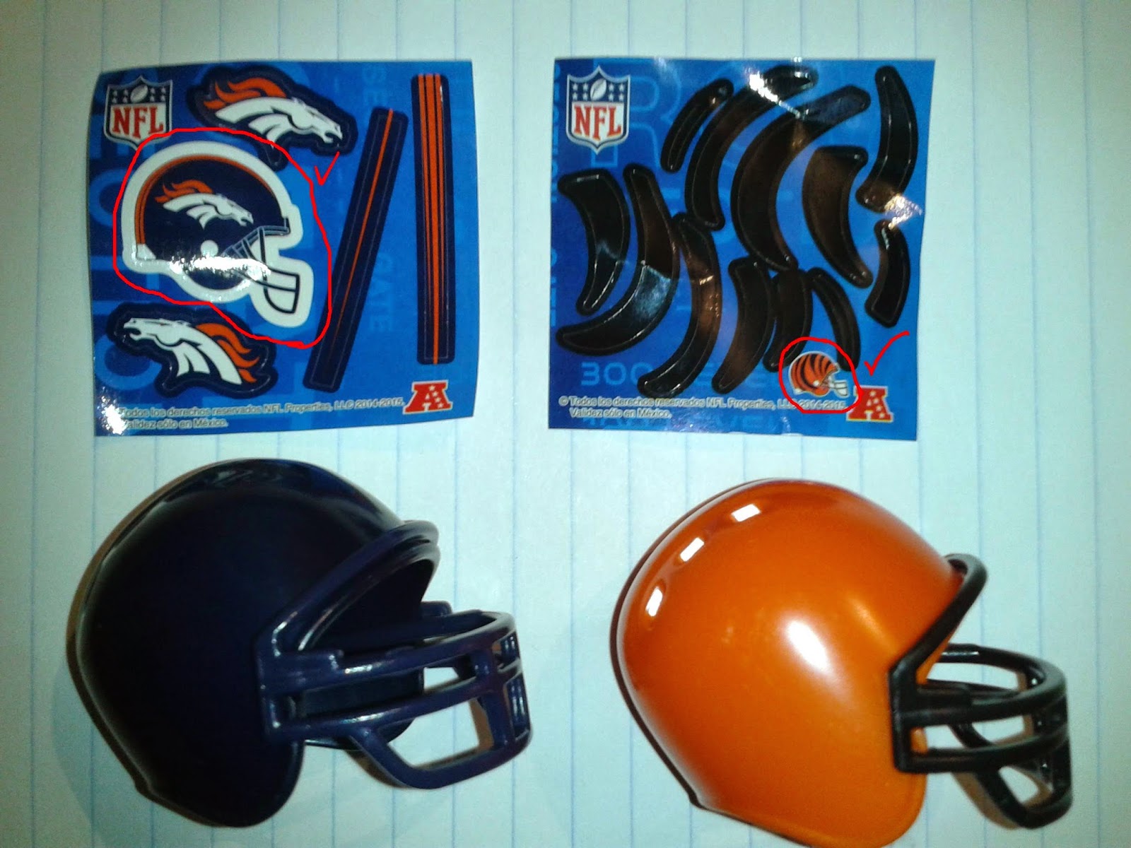 Gansipremio NFL cascos