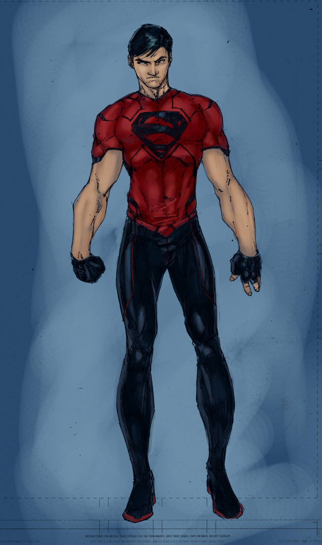 Demonpuppy's Wicked Awesome Art Blog: Rejected Superboy design