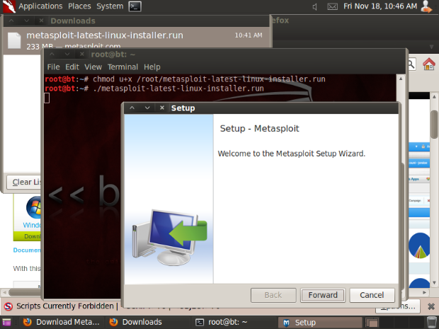SCX020C07E: Installing Metasploit Community Edition on BackTrack 5 R1