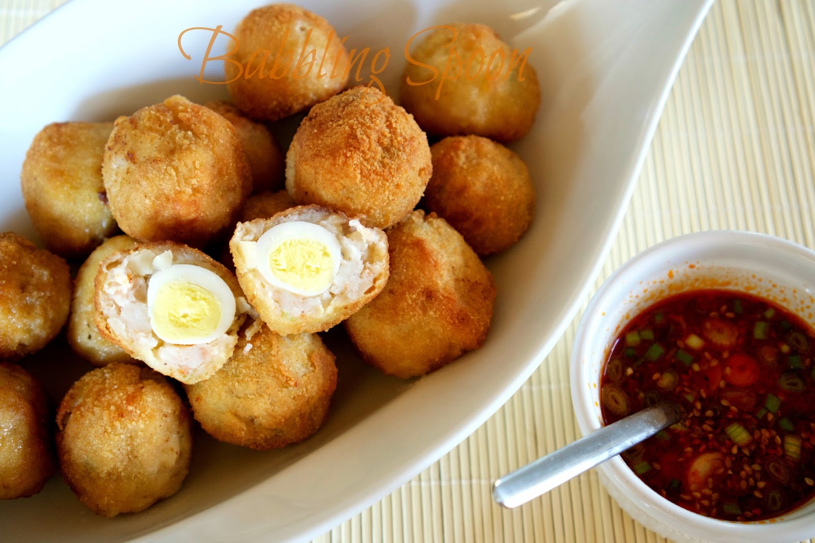 Tales of a Babbling Spoon: Mini Prawn scotch egg
