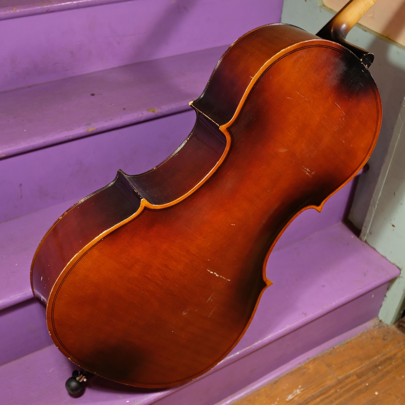 1950s Kay 4/4 Cello to 1/8 Bass Conversion
