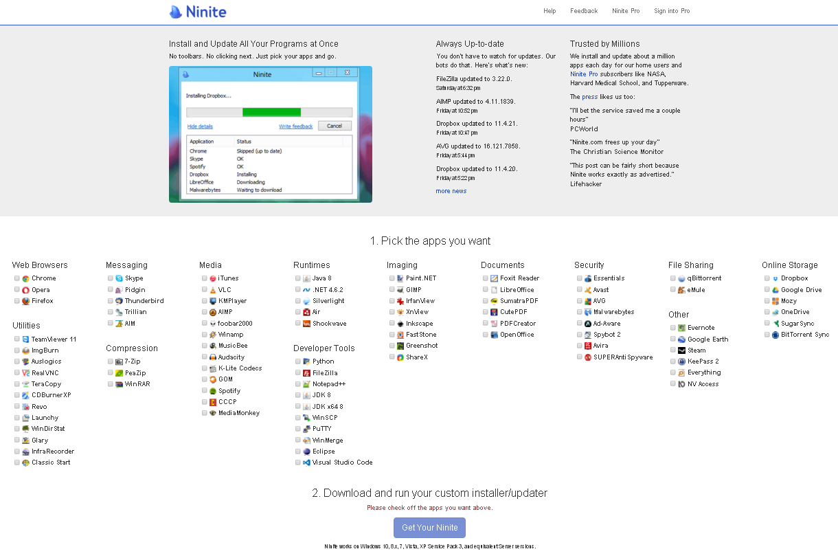 El Blog de Asturel: Instala múltiples programas gratuitos con Ninite