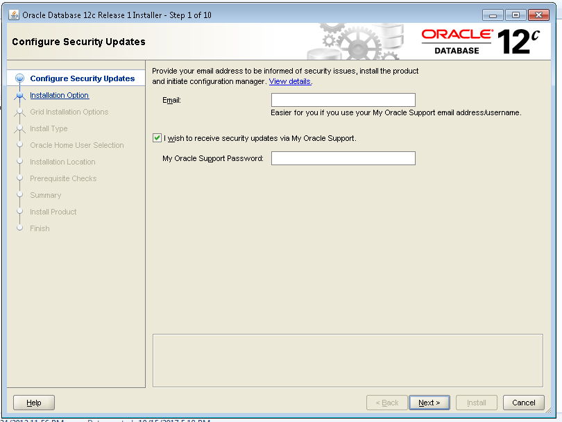 Step by Step Oracle Database 12c (12.1.0.2.0) Installation in Windows 7