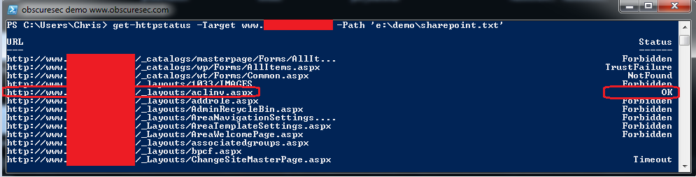 obscuresec: Scanning SharePoint with PowerShell
