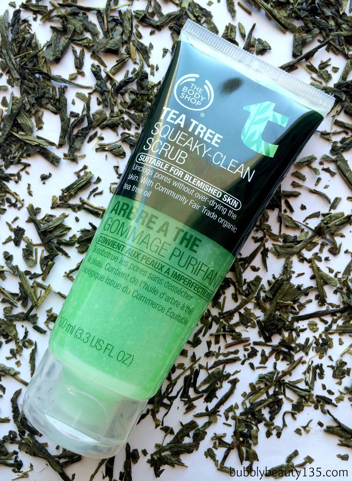 Review:Tea Tree Squeaky-Clean Scrub | The Body Shop | BubblyBeauty
