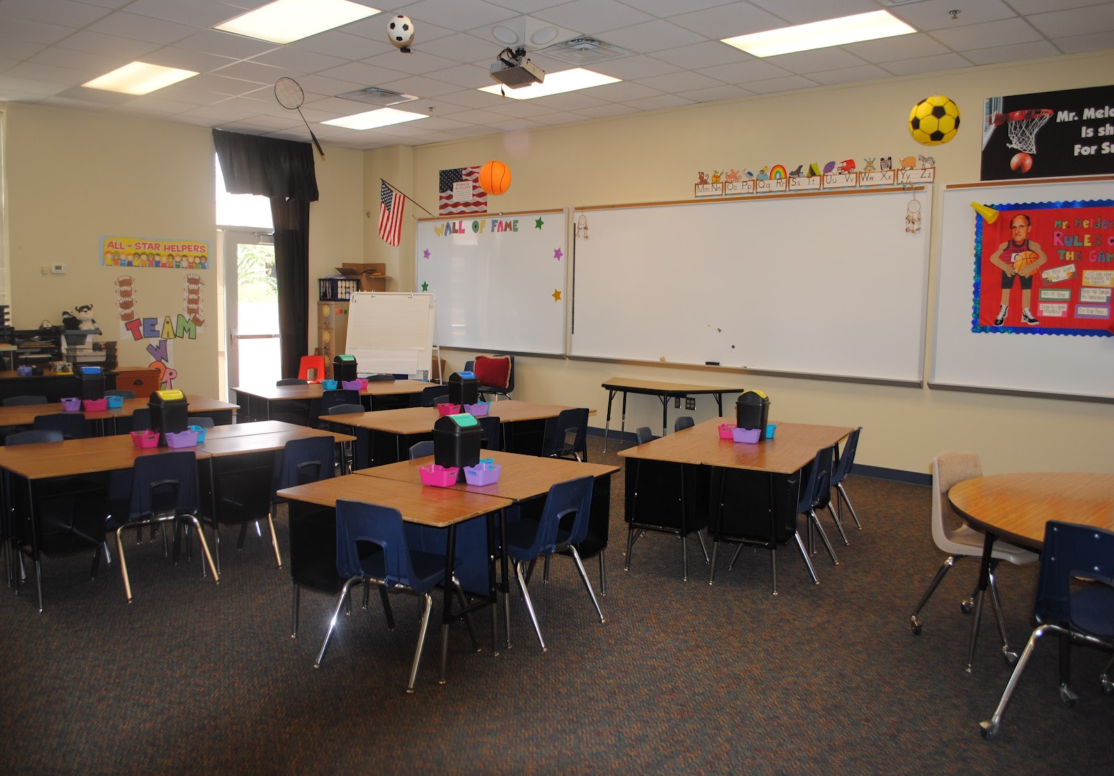 Life Under Construction: Dad's 2nd Grade Sports themed Classroom