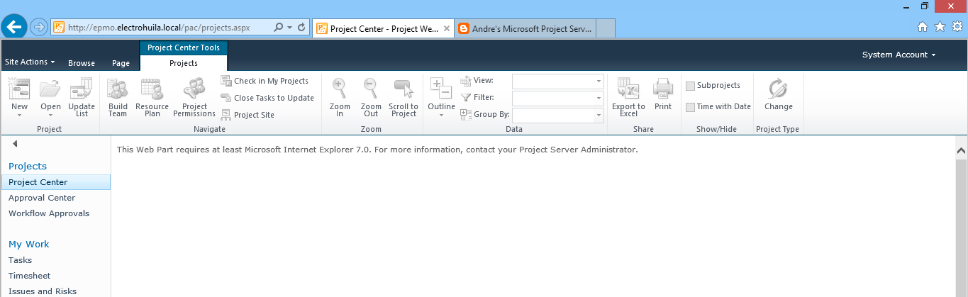 UCI - Camilo Eduardo Muñoz Lozano: Visualizar Project Center de Project ...