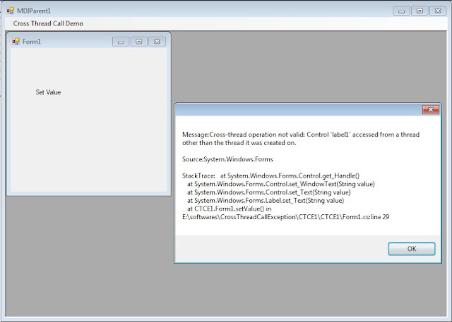 Hub Of Computer Tricks And Programming Cross Thread Call Exception In Win Form Based Application