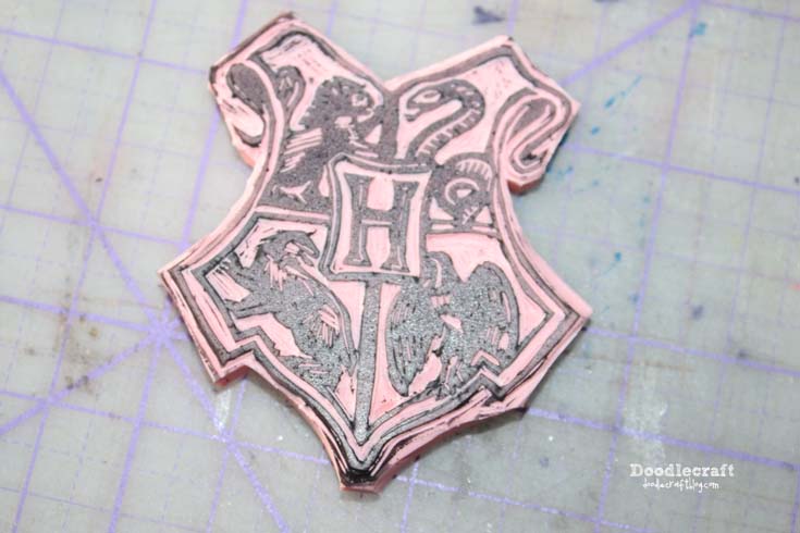 Hogwarts Crest Rubber Stamp DIY!