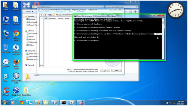 Subversion: SVN Checkout: CMD Subversion: SVN Checkout: CMD